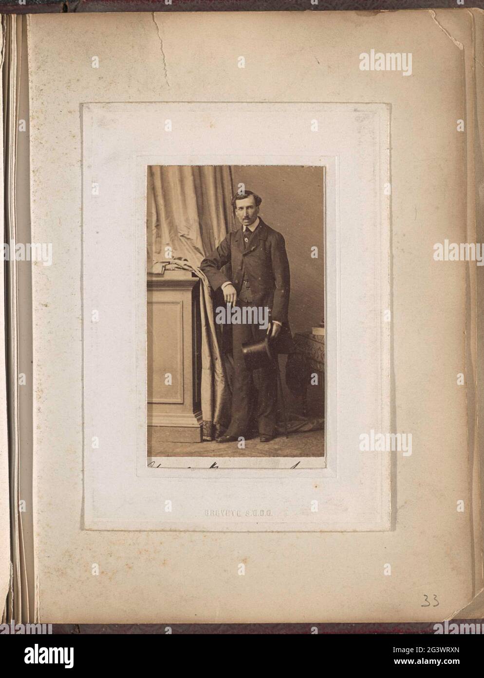 Portrait of Count Louis de Beaumont; CTE. The Beaumont. Part of photo ...