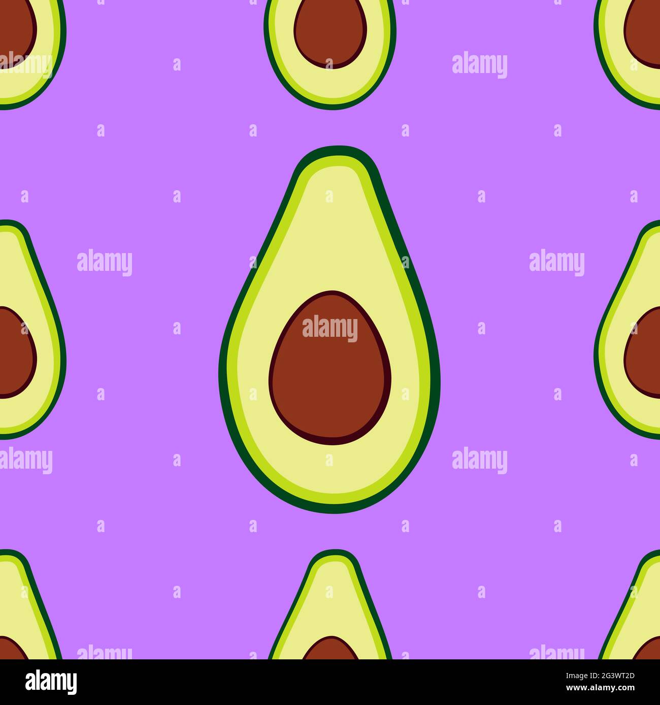 Seamless vector pattern with avocado halves for print, fabric and ...