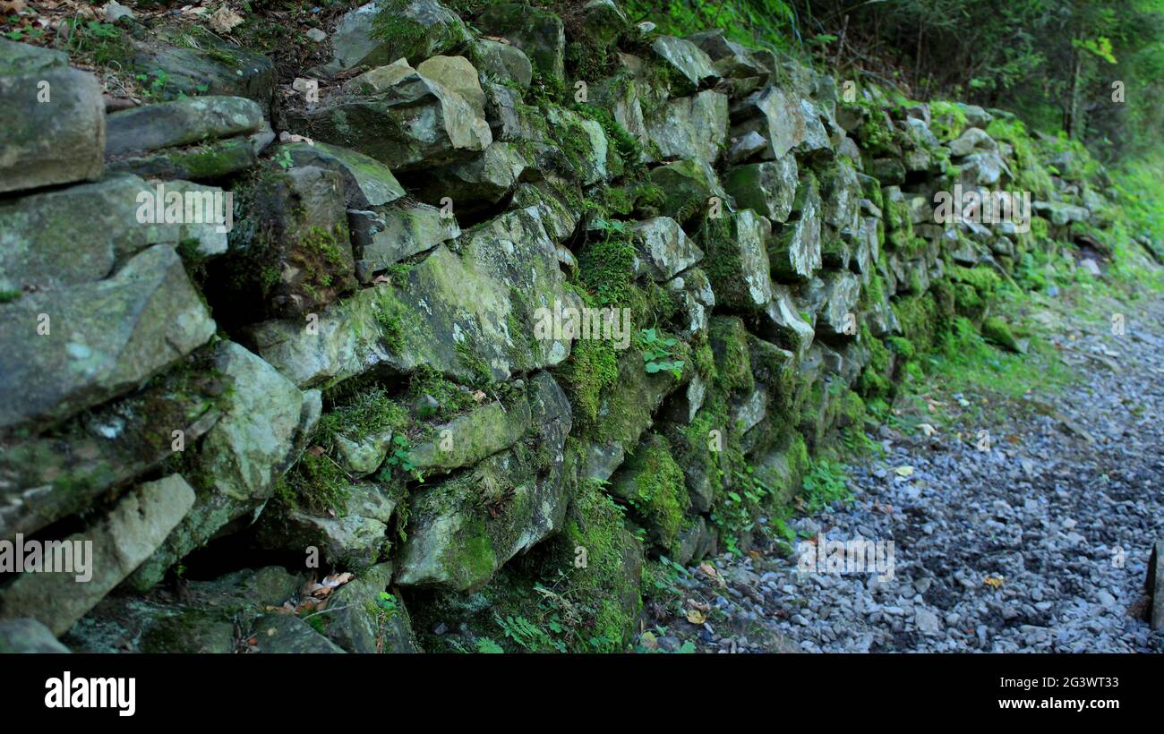 Lined with old stone wall hi-res stock photography and images - Alamy