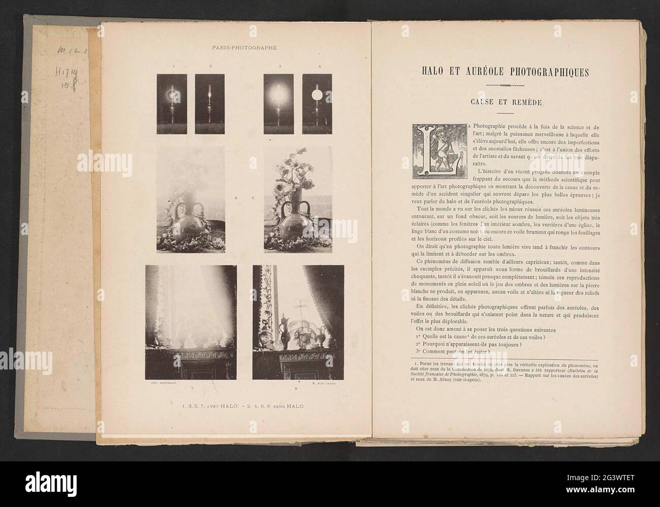 Eight shots with and without halo. Numbers 1, 3, 5 and 7 are with halo ...