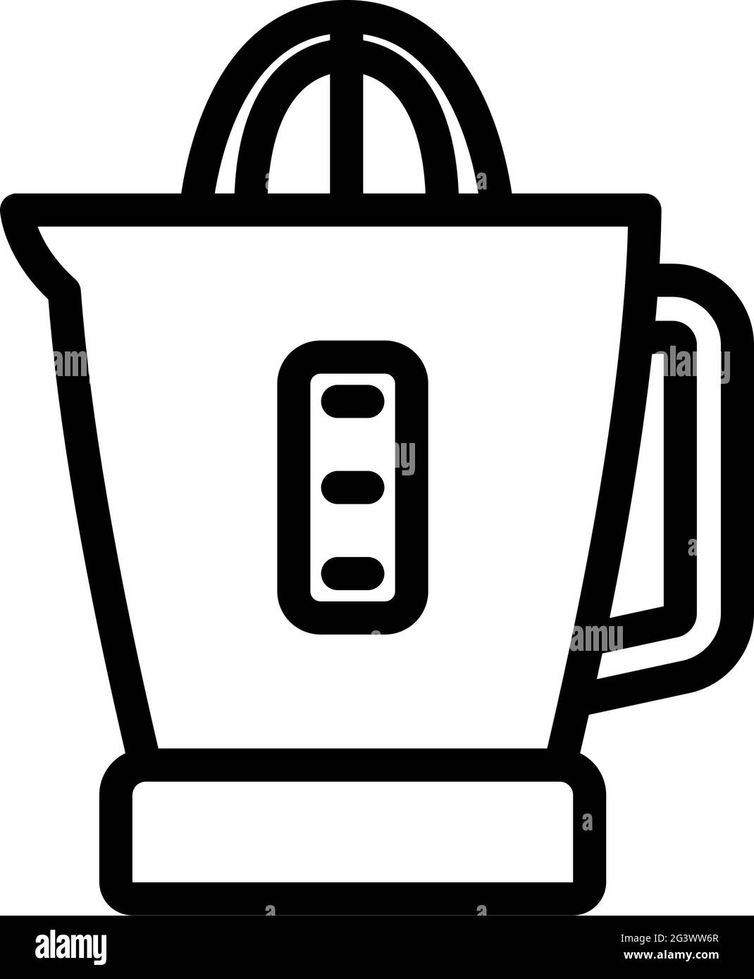 Citrus Juicer Machine Icon. Bold outline design with editable stroke ...