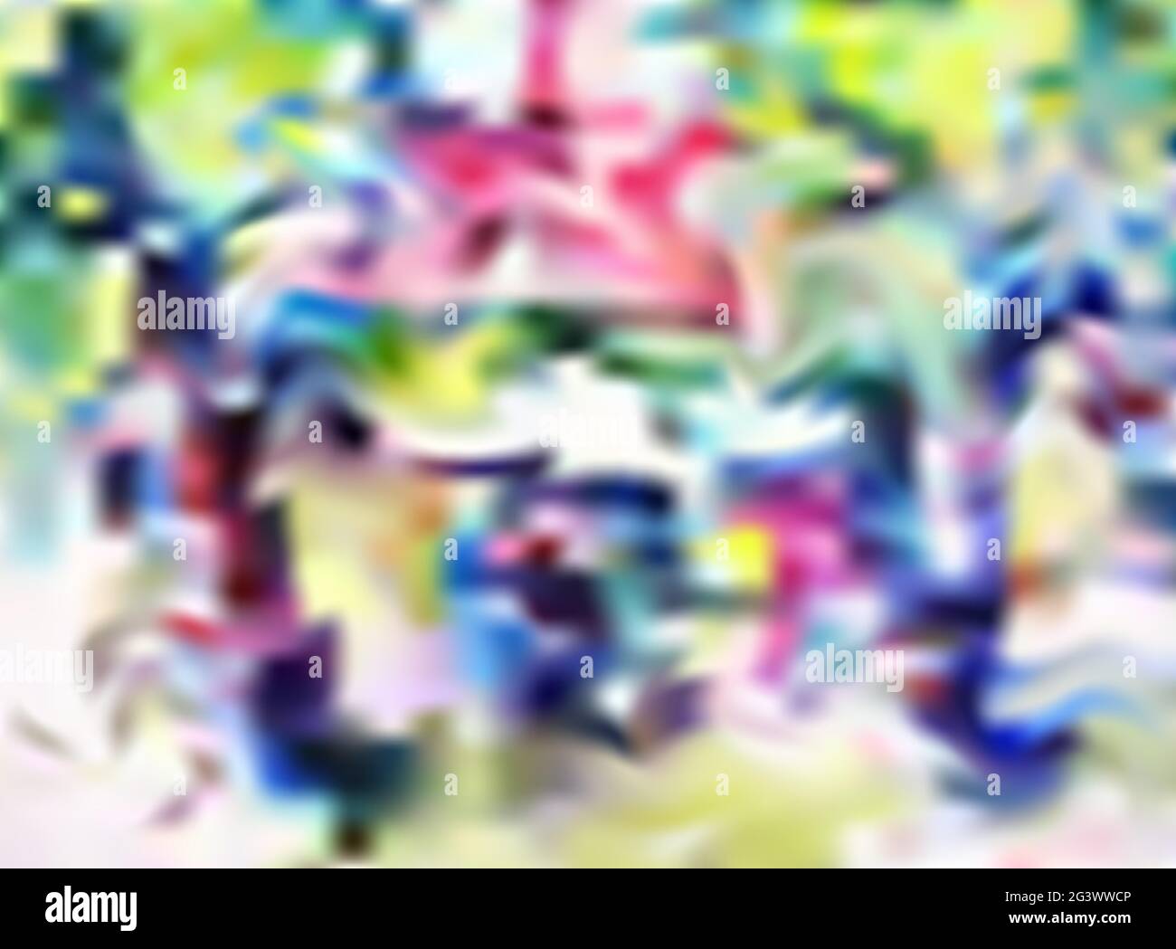 Multicolor abstract blurred background. Bright rainbow random stains ...