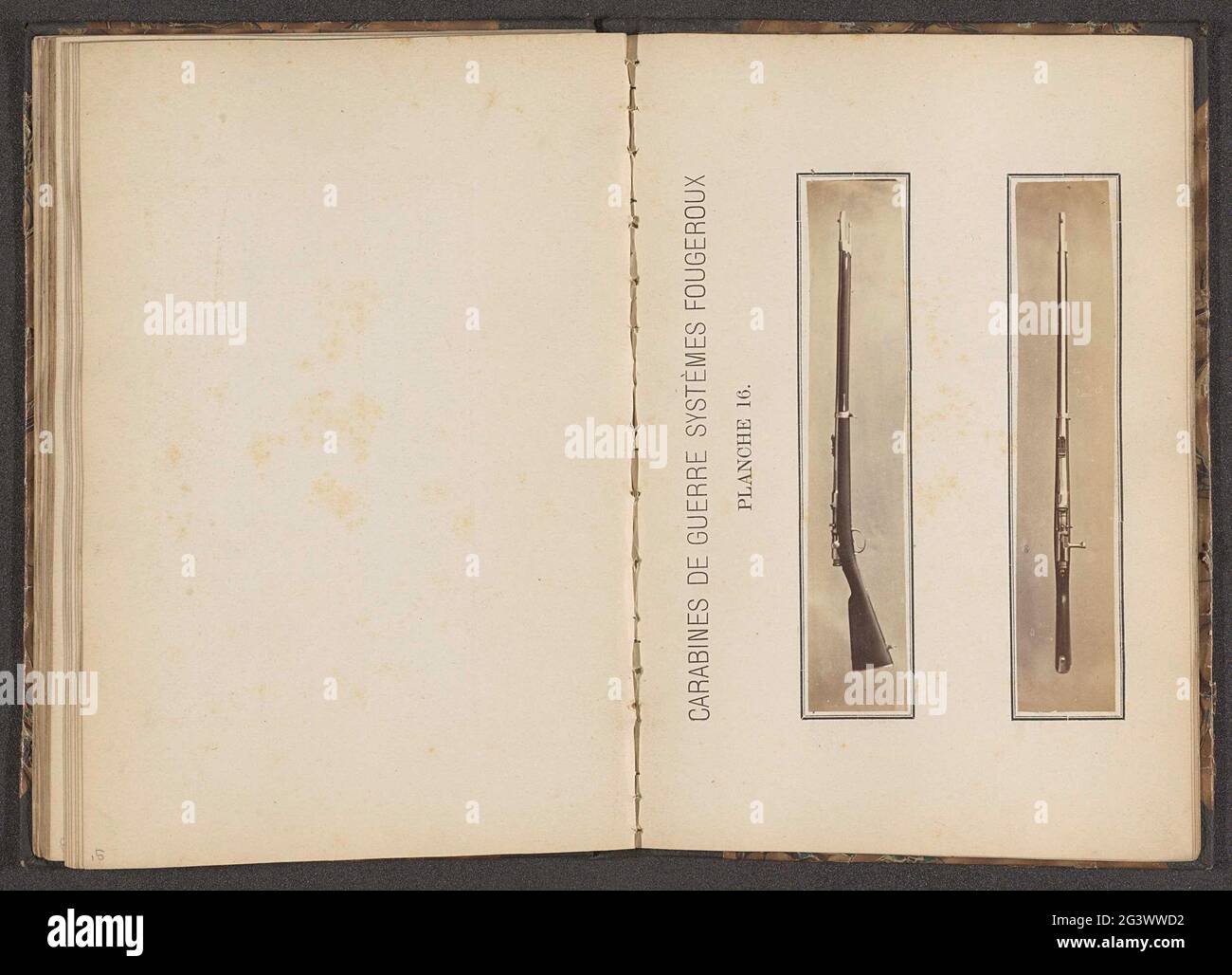 Rifle. Above a side view, under a top view Stock Photo - Alamy