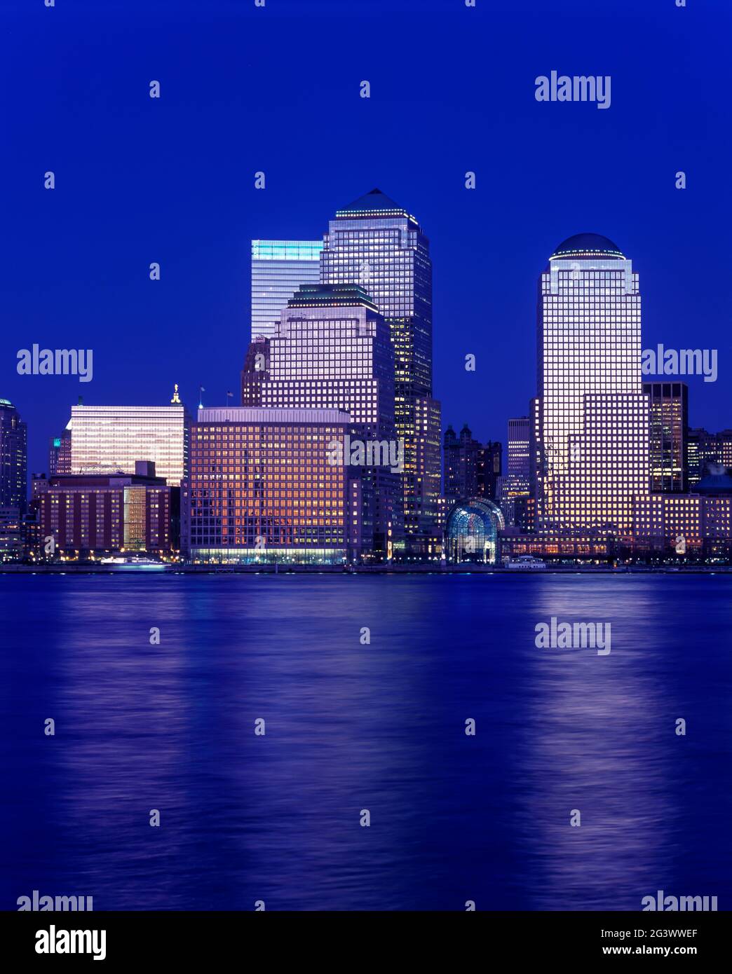 2006 HISTORICAL DOWNTOWN SKYLINE HUDSON RIVER MANHATTAN NEW YORK CITY ...