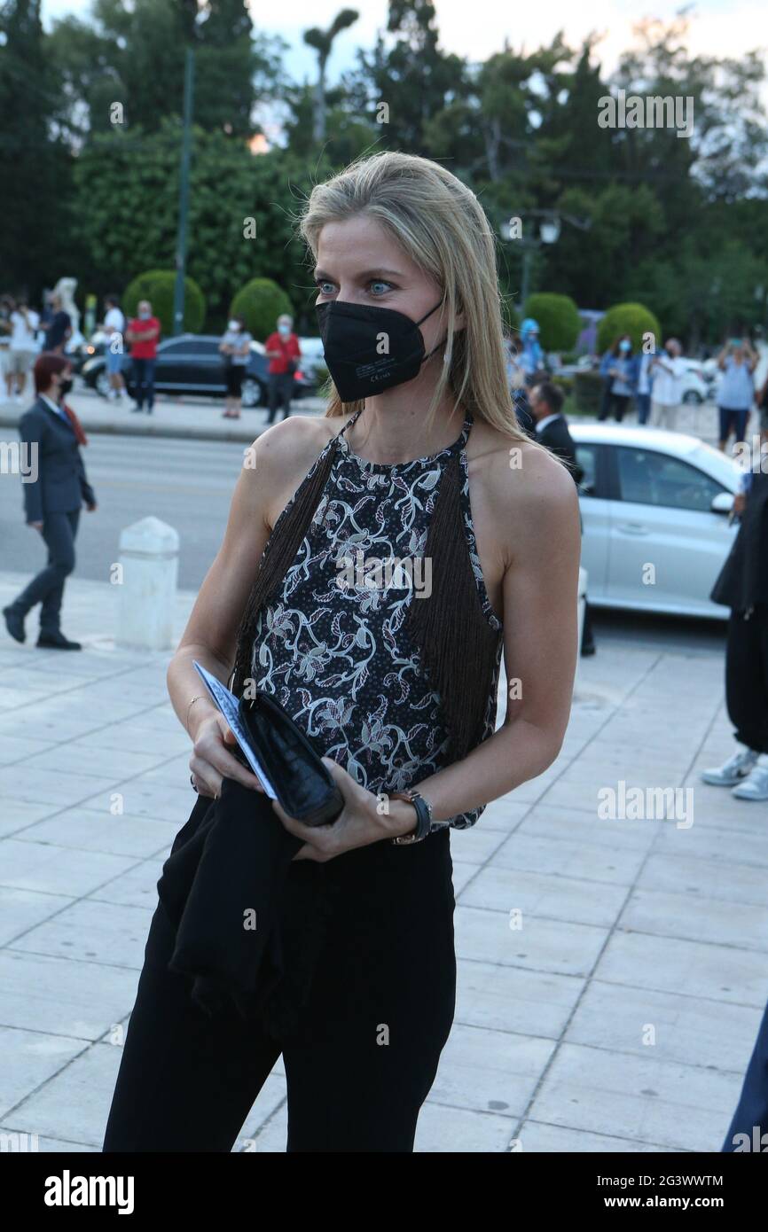 June 17, 2021, Athens, Greece: Arrivals at Dior fashion show at ...