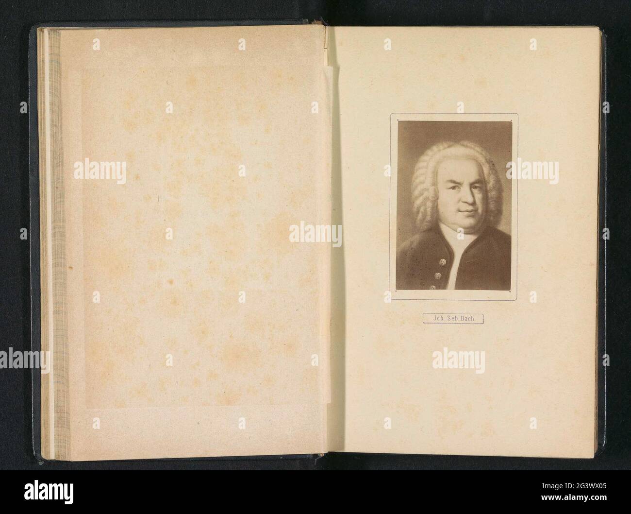 Photo production of a portrait of Johann Sebastian Bach; John. SEB ...