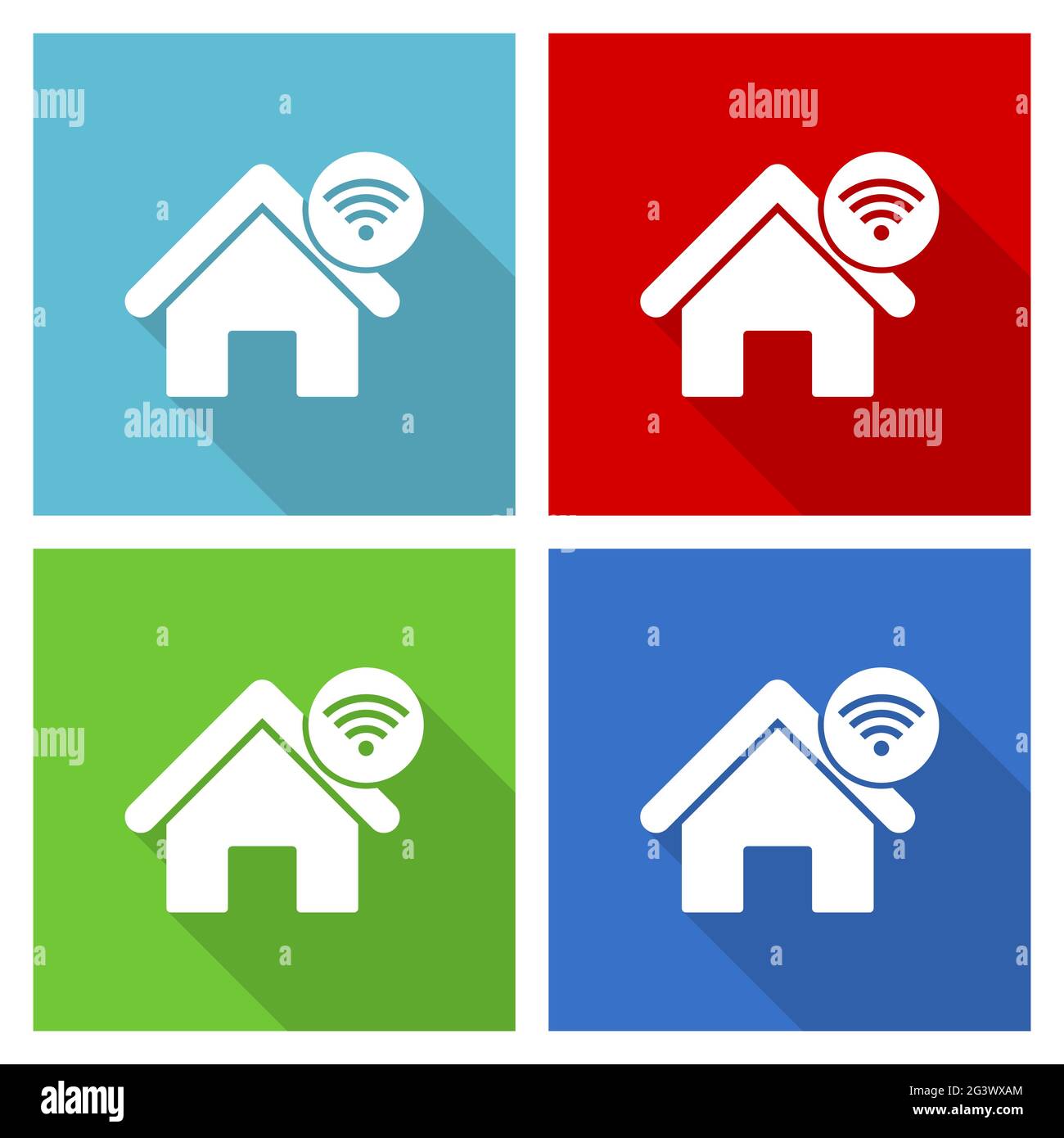 Internet, home, house icon set, vector illustration in eps 10, web ...