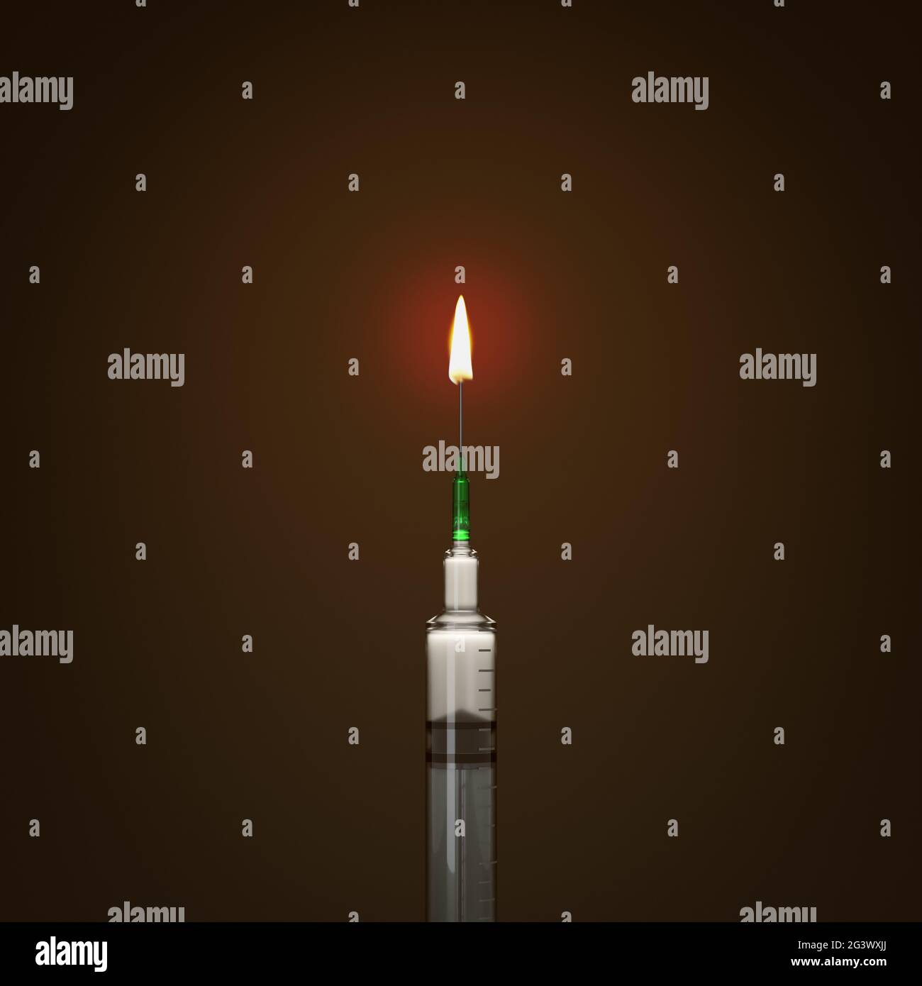 Syringe candle light Stock Photo - Alamy