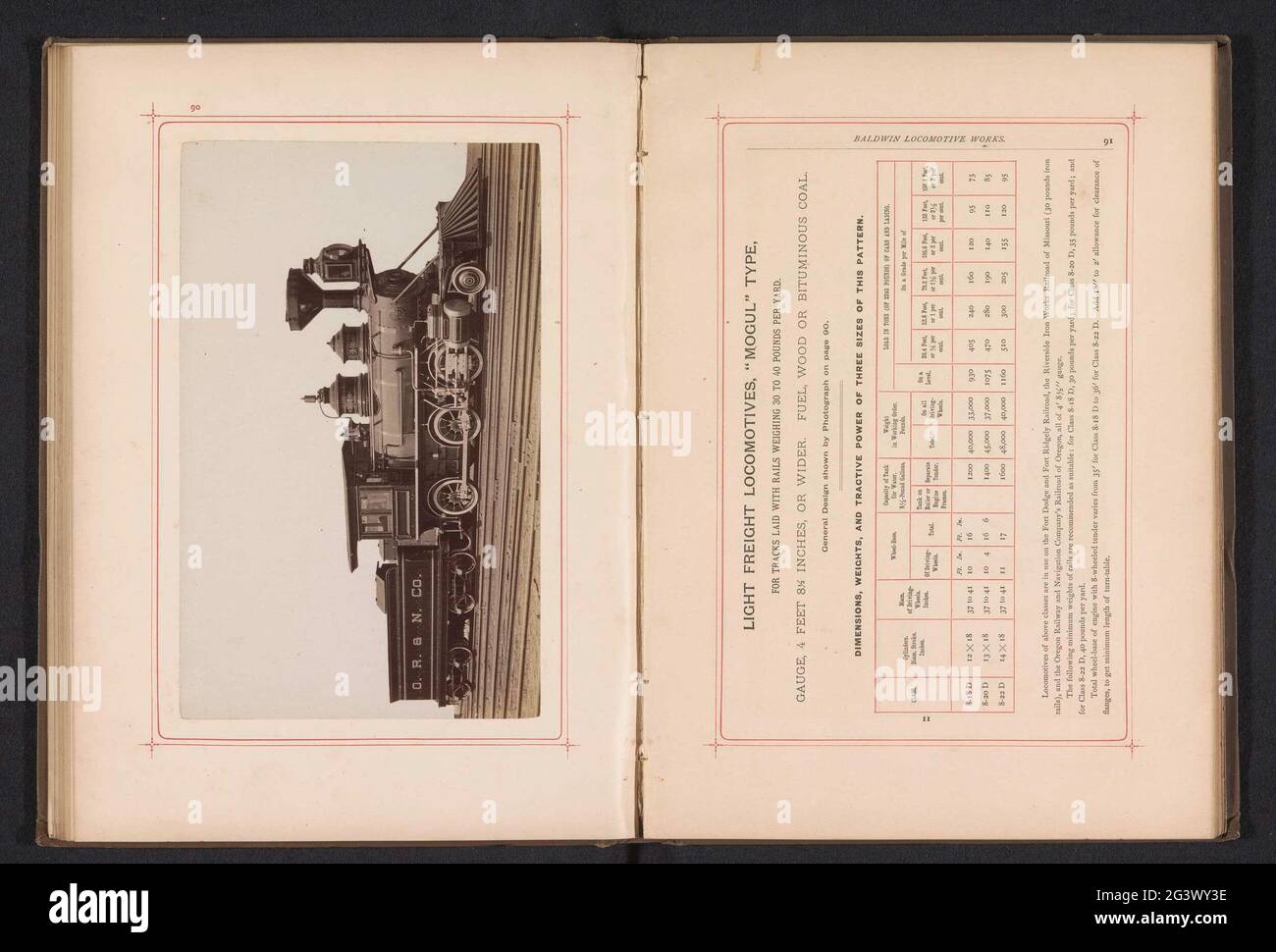 American steam locomotive for freight transport Stock Photo - Alamy