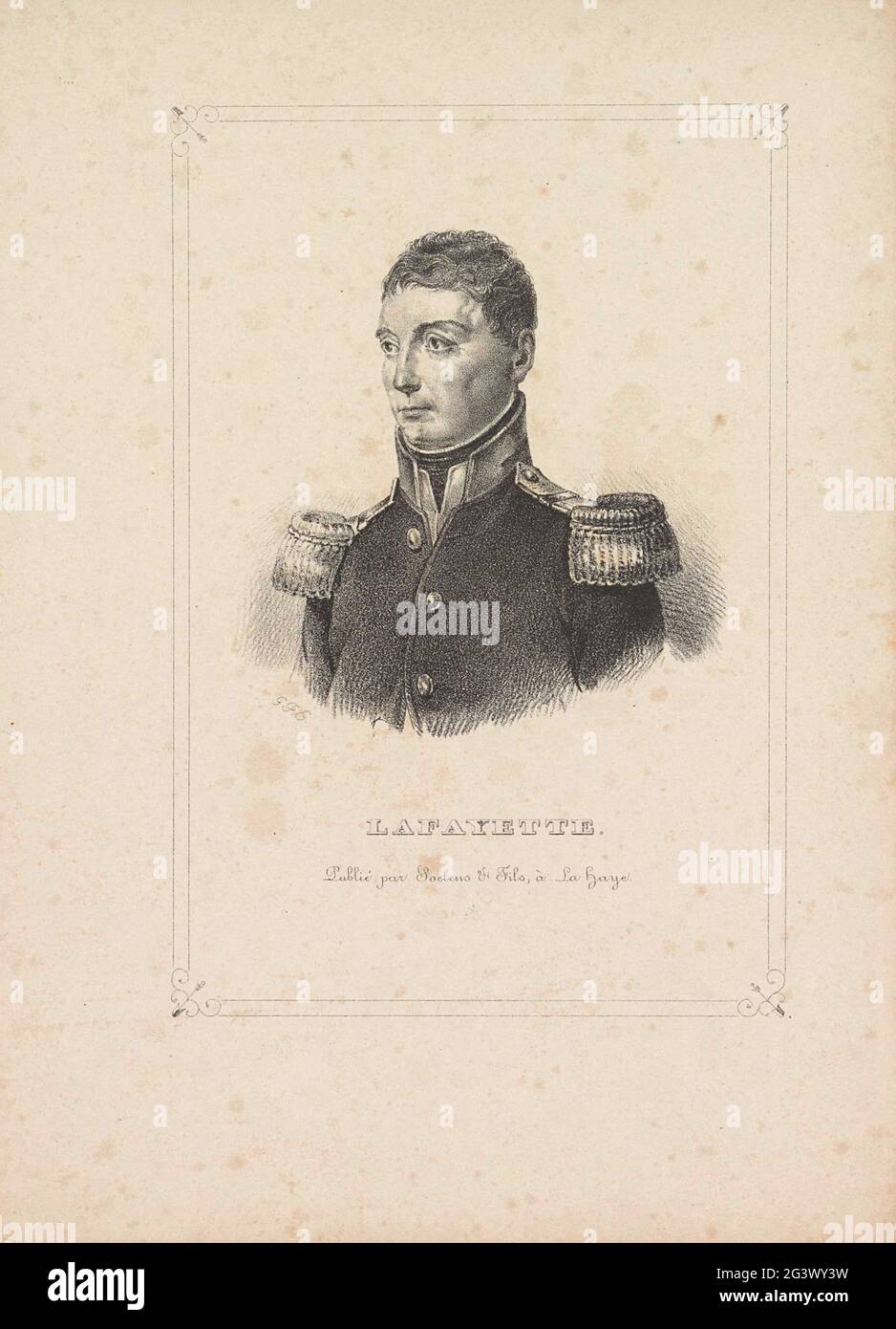 Portrait of Gilbert du Motier de la Fayette; Series Portraits by ...