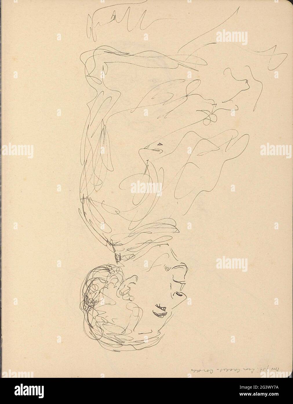 Portrait of Joanna Hermine Lion Cachet Cordes. Leaf 5 Recto from a ...