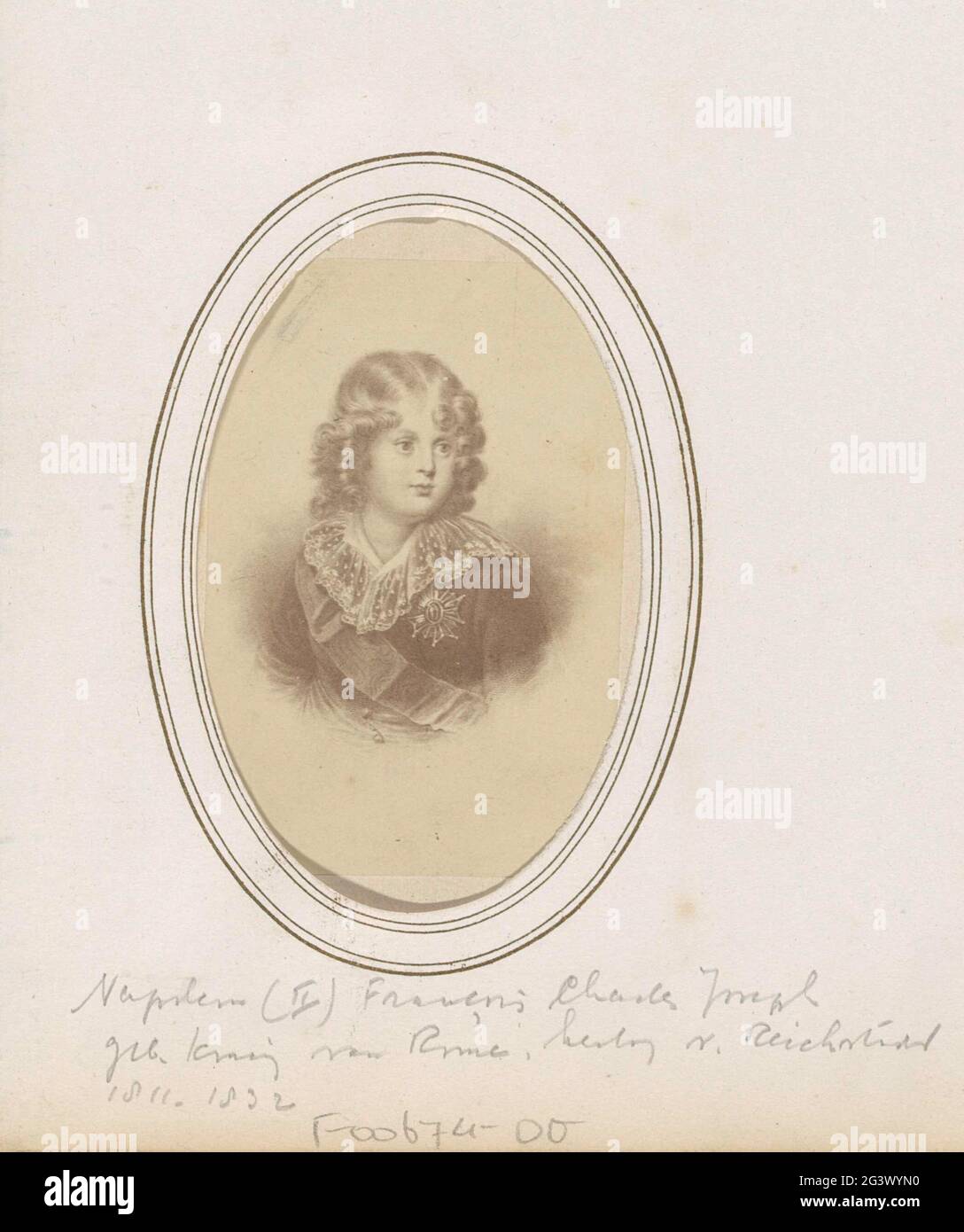 Photo production of (presumably) An image of Napoleon II Bonaparte ...