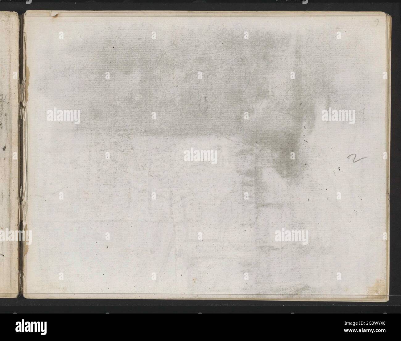 Abklatsch of a drawing. Page 7 From a sketchbook with 18 sheets Stock ...