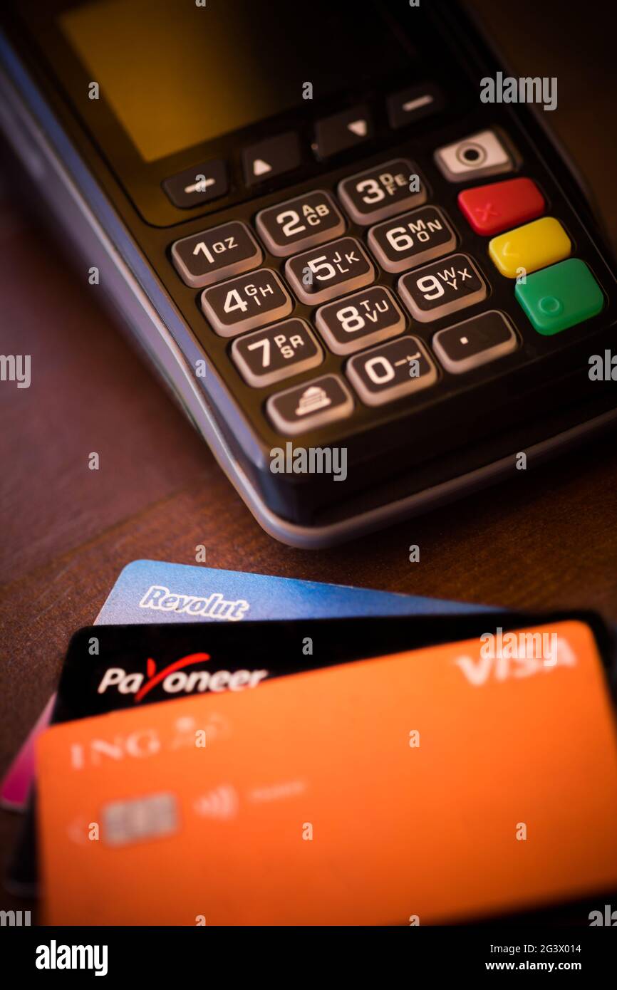 Bucharest, ROMANIA - May 17, 2021: Illustrative editorial concept image ...