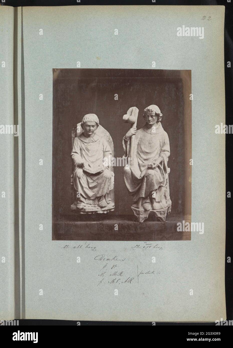 Two plaster casts from sculptures of deacon Stock Photo - Alamy