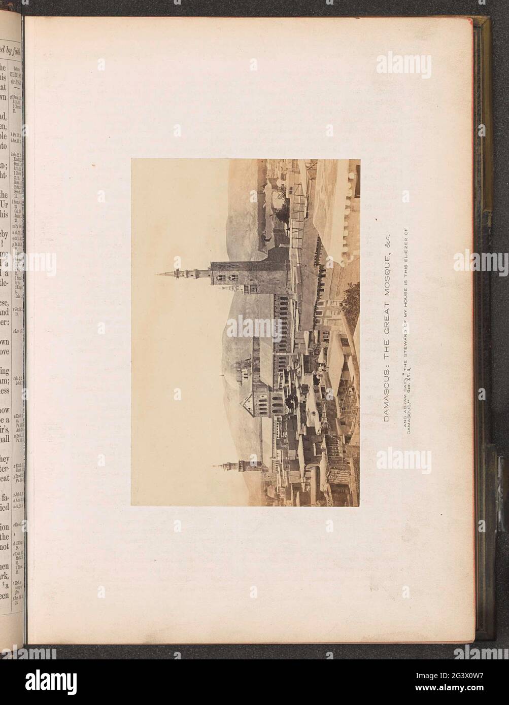 View of the great mosque of Damascus; Damascus: The Great Mosque Stock ...