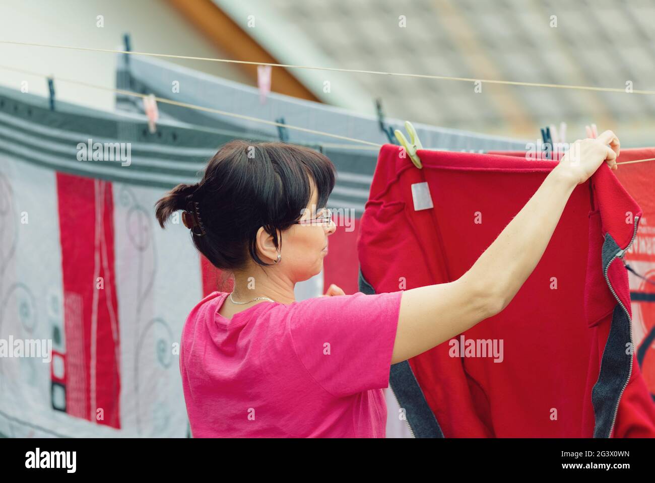 Laundry Hang Up High Resolution Stock Photography and Images - Alamy