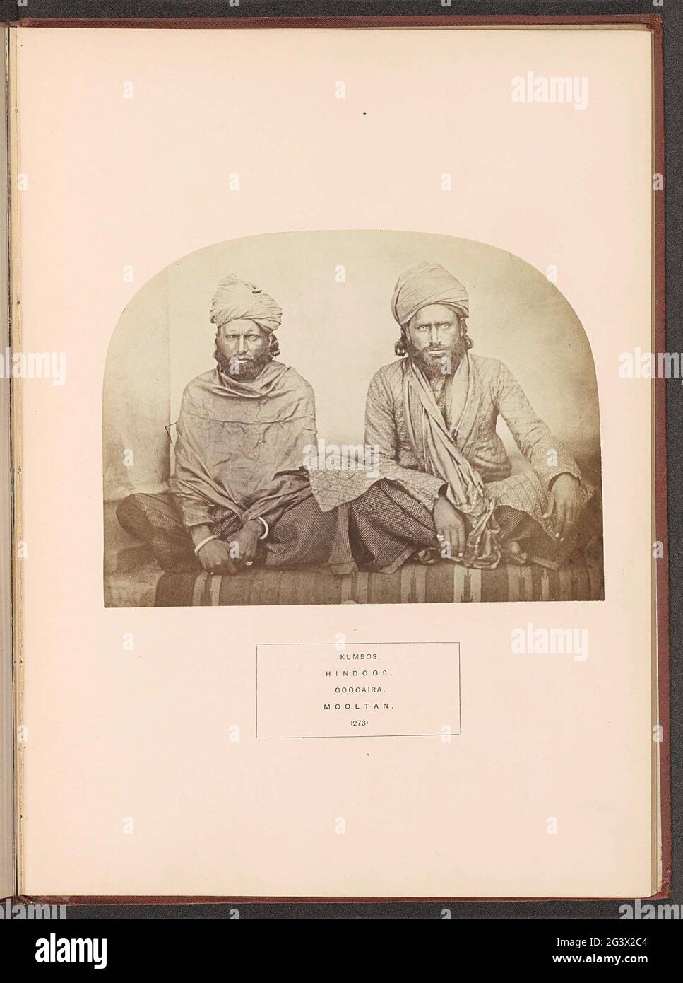 Portrait of two unknown men from the Kumbo stem from Multan; Kumbos ...