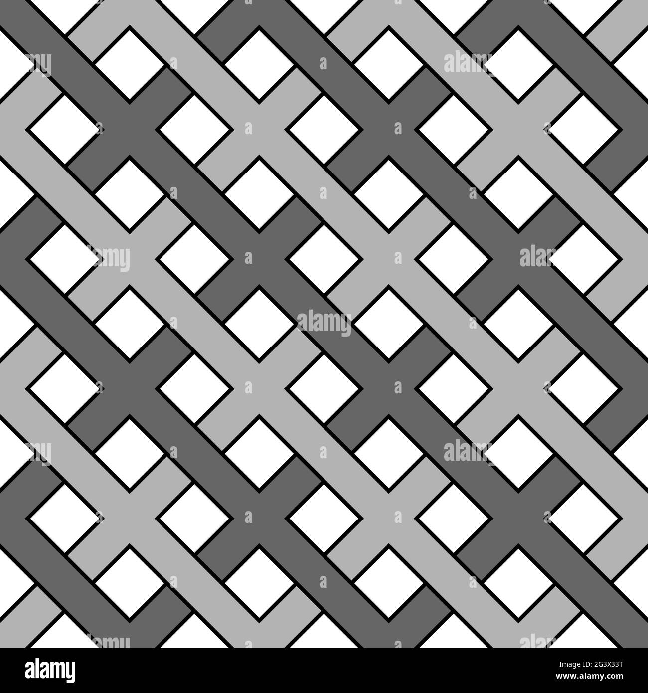 Geometric color-editable pattern of intersecting lines for textures, textiles, and simple ...