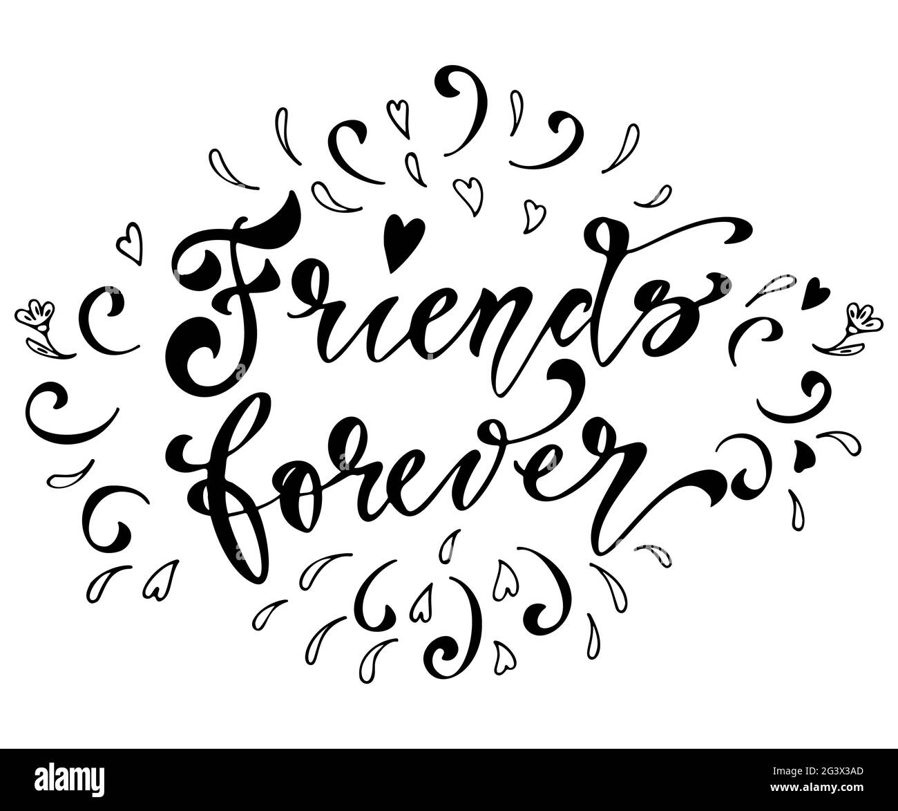 Best friends forever Cut Out Stock Images & Pictures - Alamy