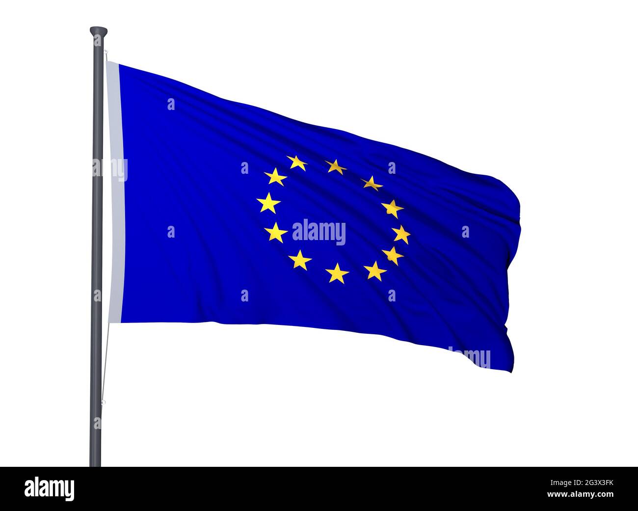 Flag of Europe isolated on a white background Stock Photo - Alamy
