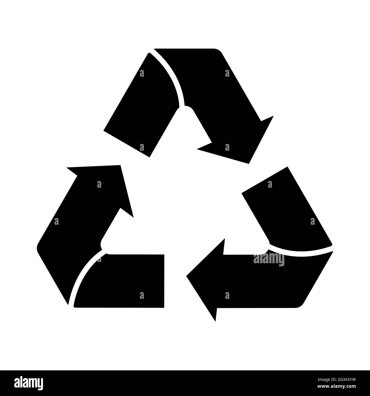 Recycle icon. Vector isolated on white background Stock Vector Image ...