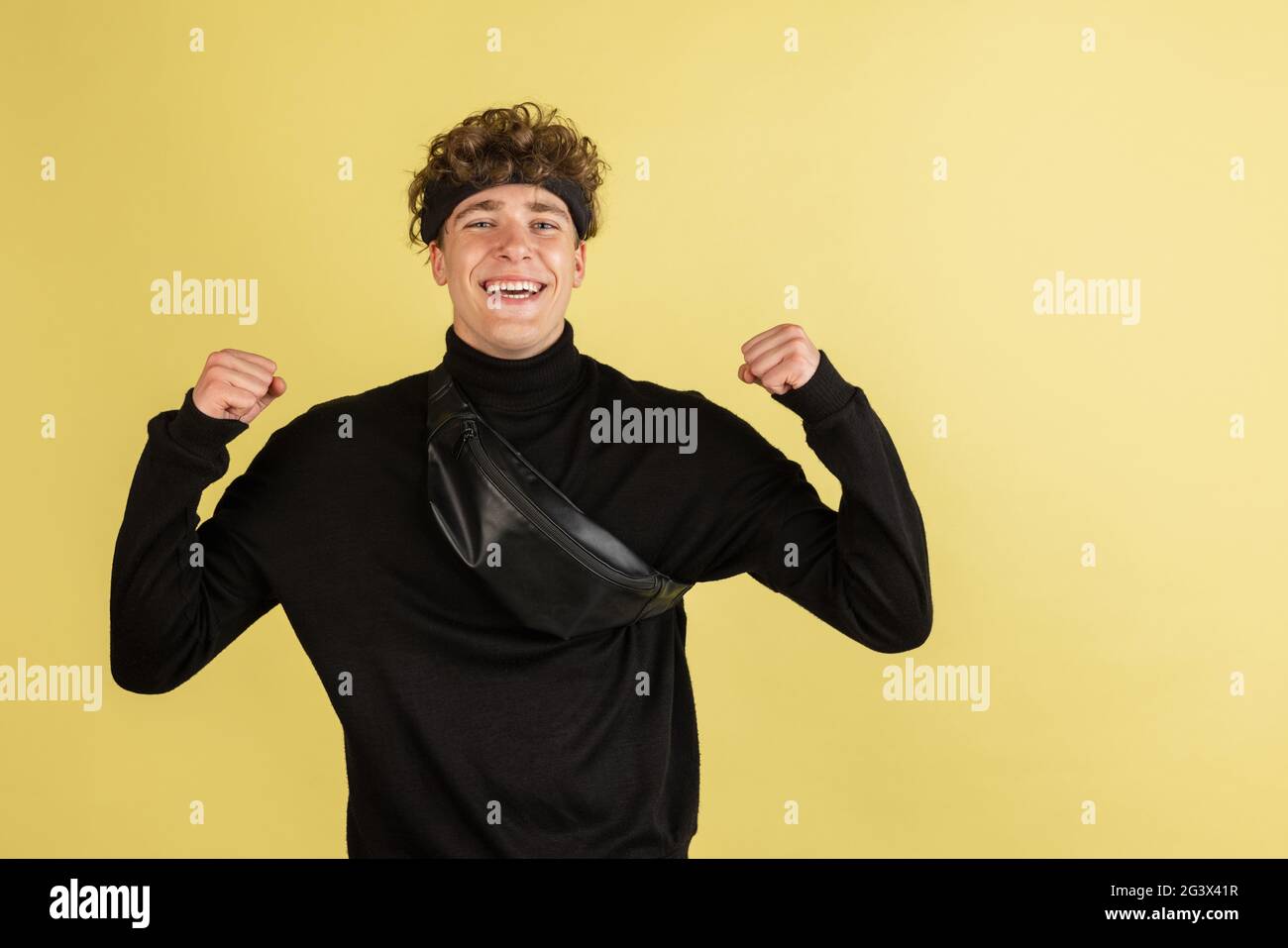 I won. Winning success happy man celebrating being a winner. Dynamic ...