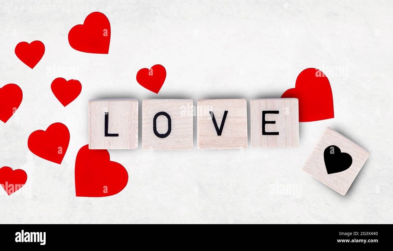 Happy Valentine's Day background. Love concept. 3d illustration Stock ...