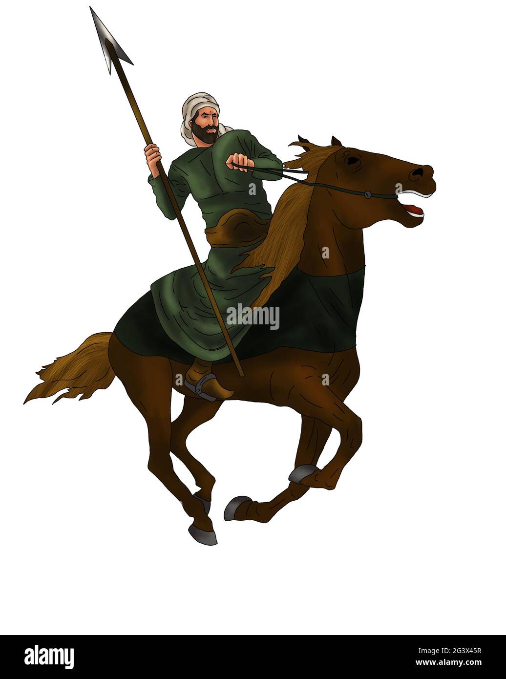 attacking soldier on white background Stock Photo - Alamy