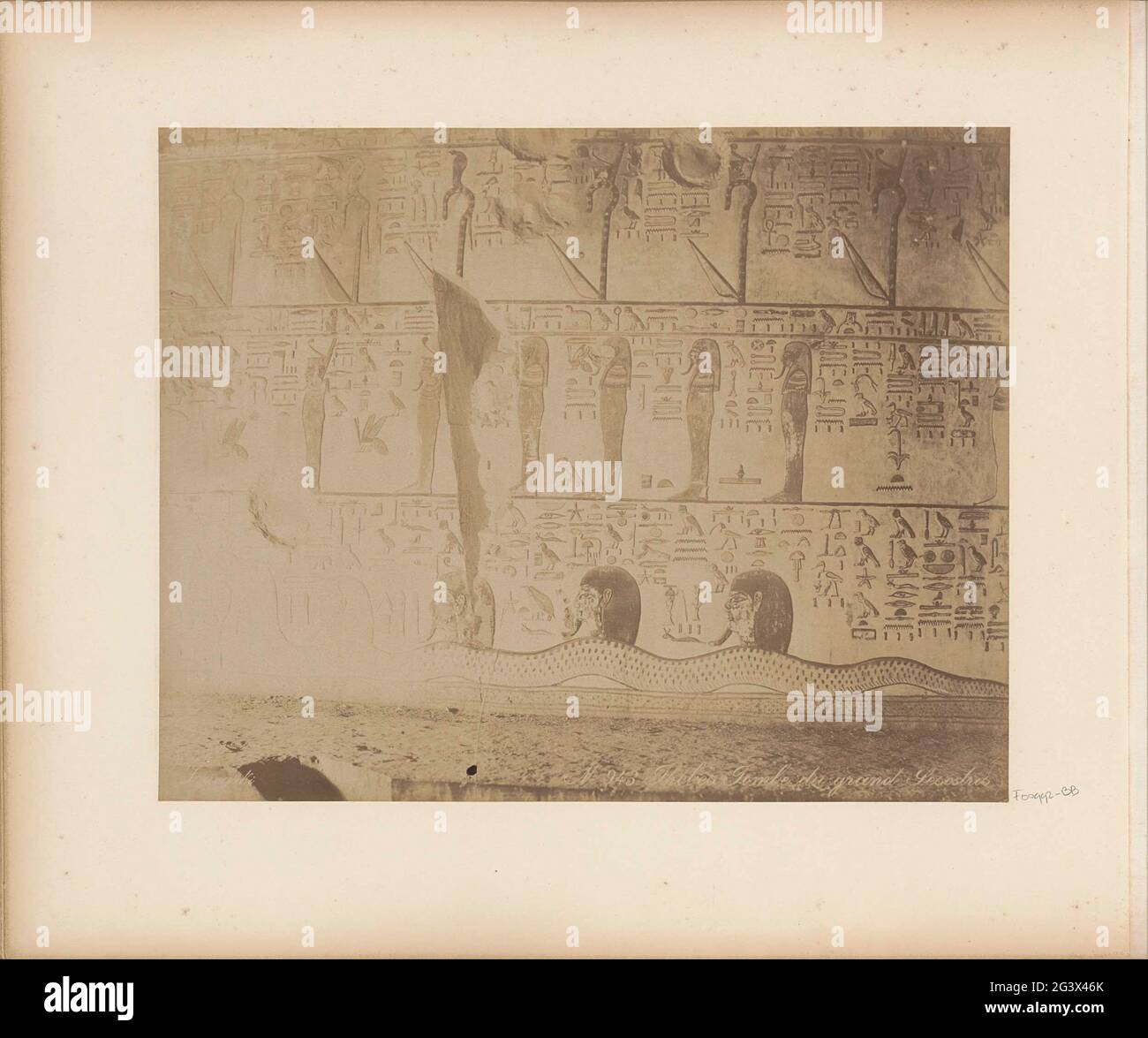 Graph room of Pharaoh Senoeseret (Sesostris) in Thebes; Thebes Tombe du ...