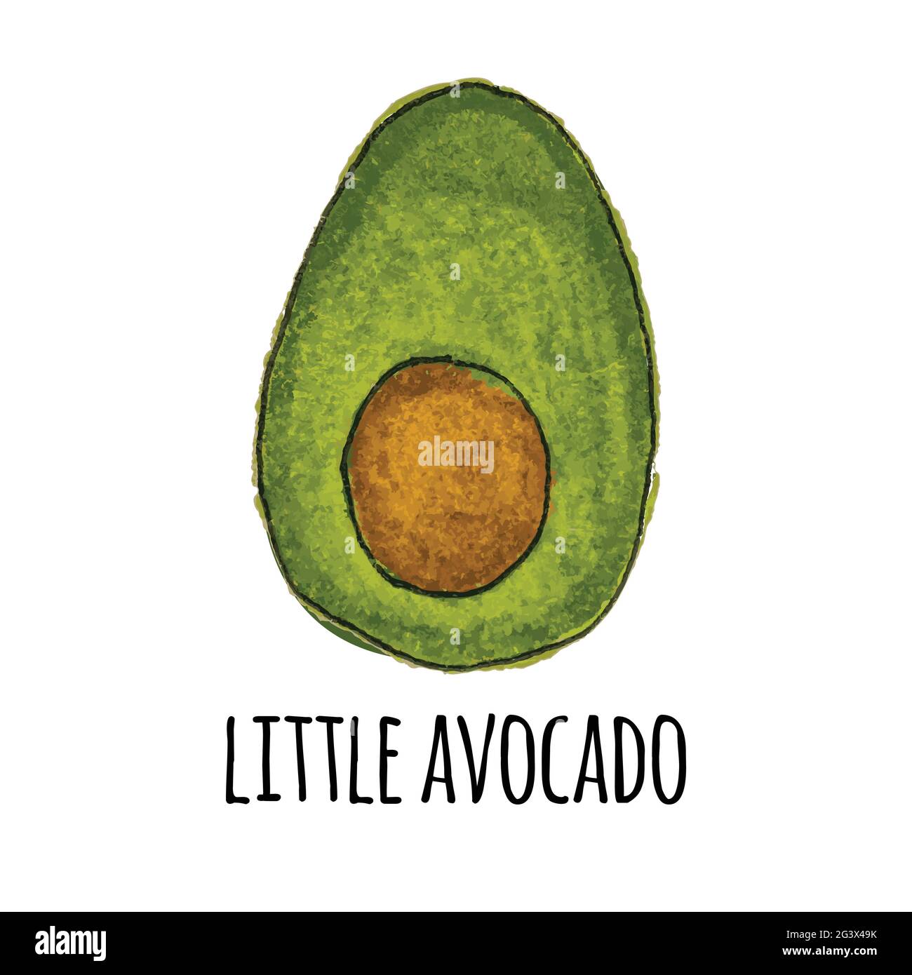 Hass avocado tree Stock Vector Images - Alamy