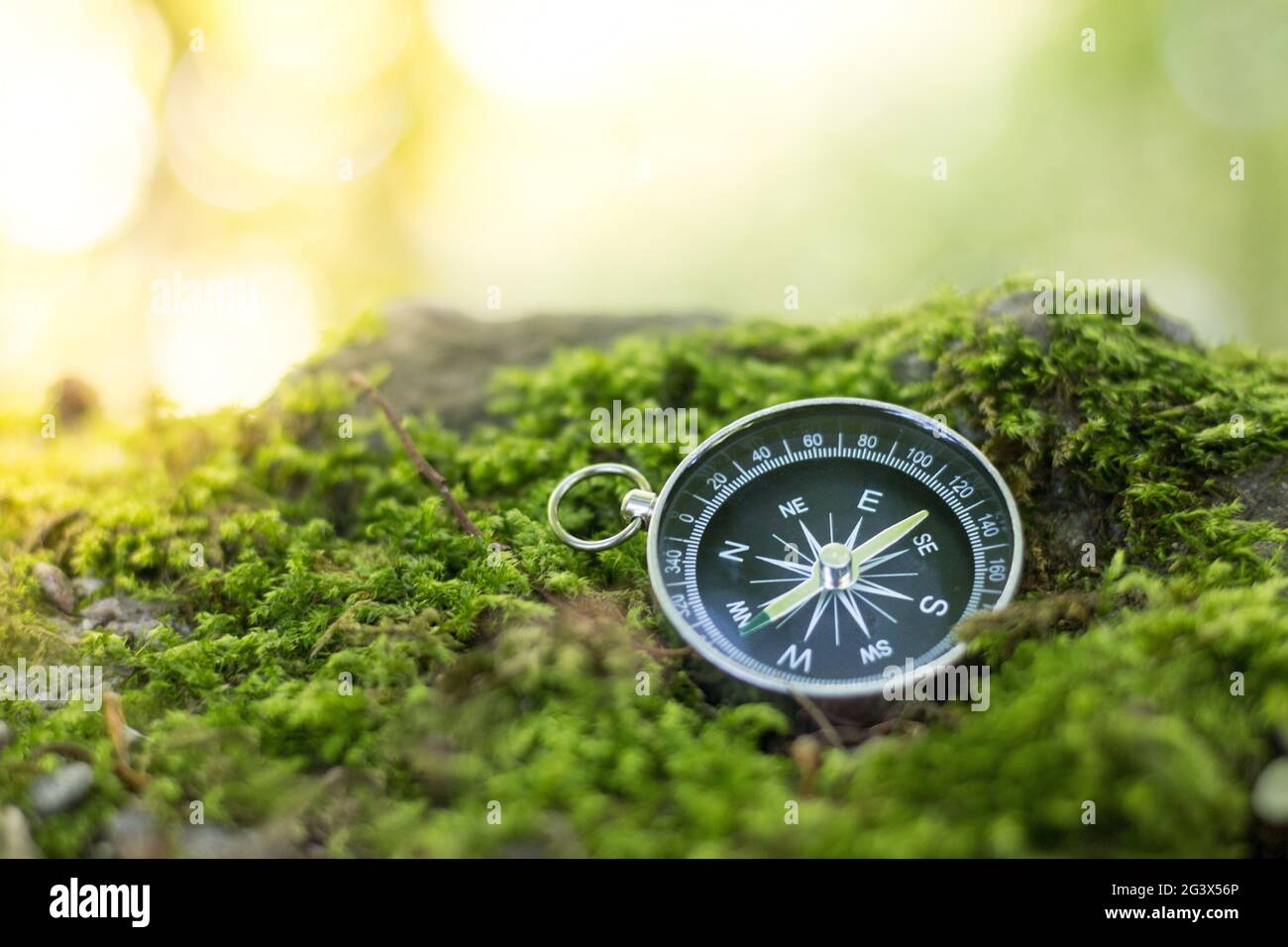 Adventure: Compass is lying on the floor, showing the direction Stock ...