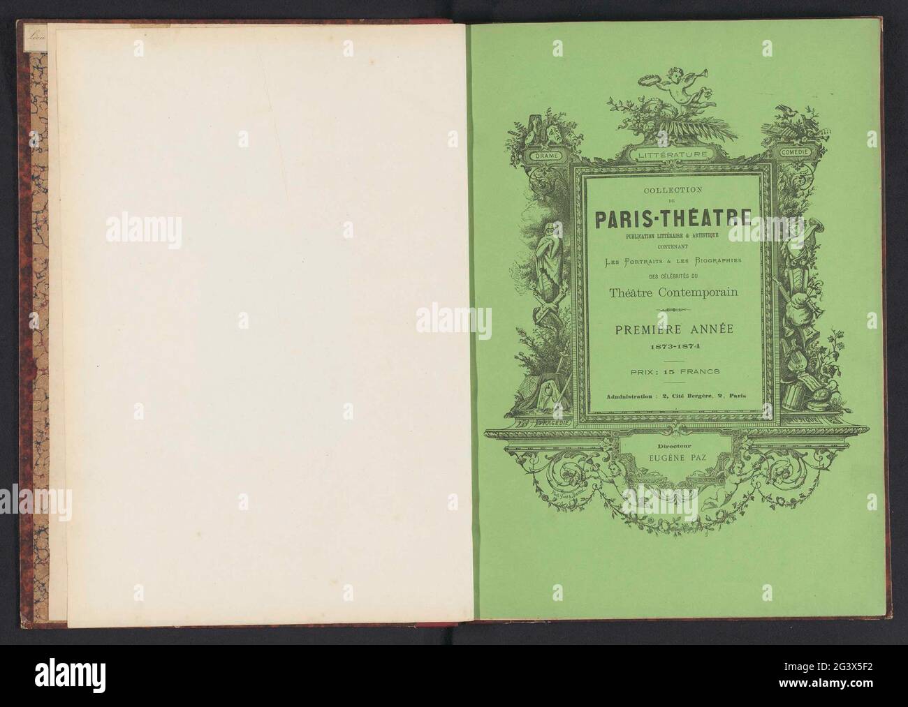 Paris-Theater First Year 1873-1874 Stock Photo - Alamy