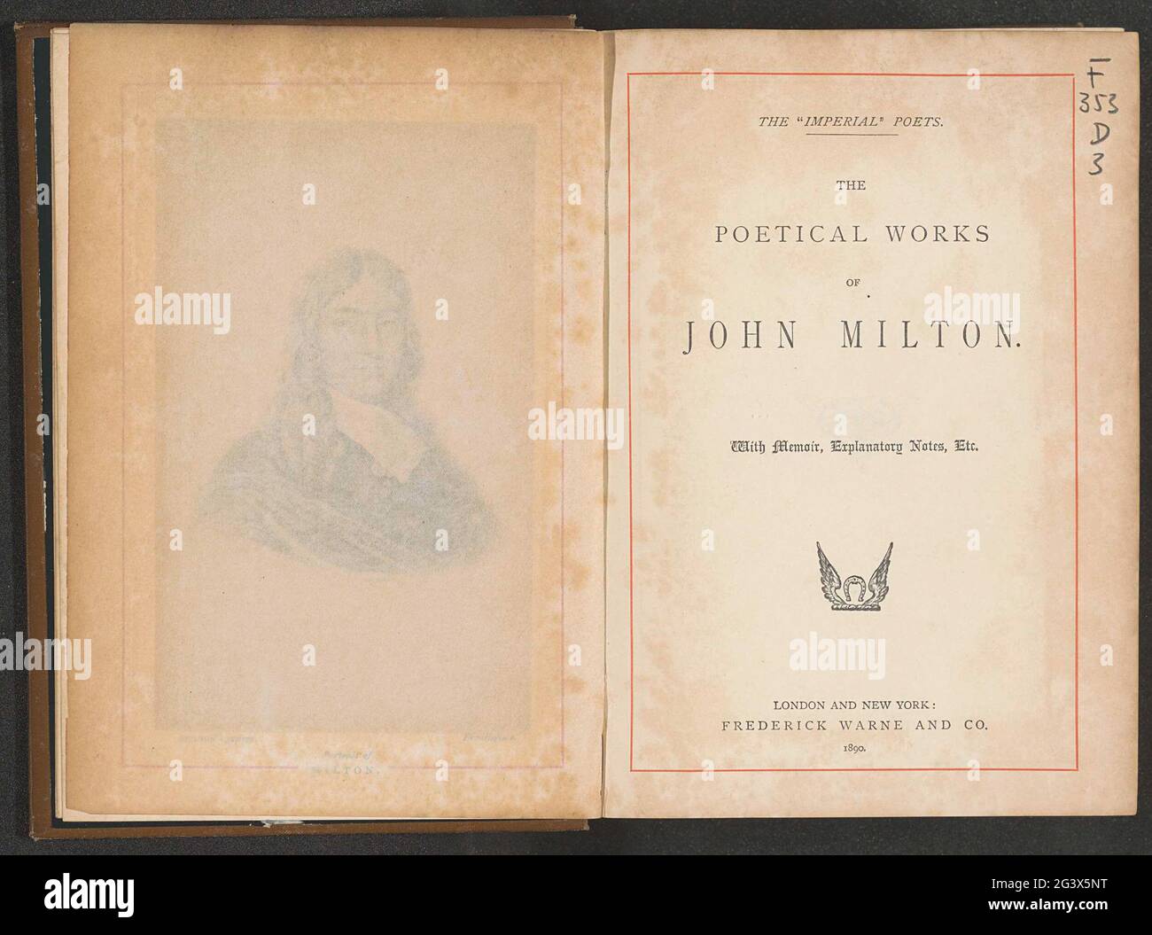 The poetical works of John Milton with memoir, explanatory notes etc ...