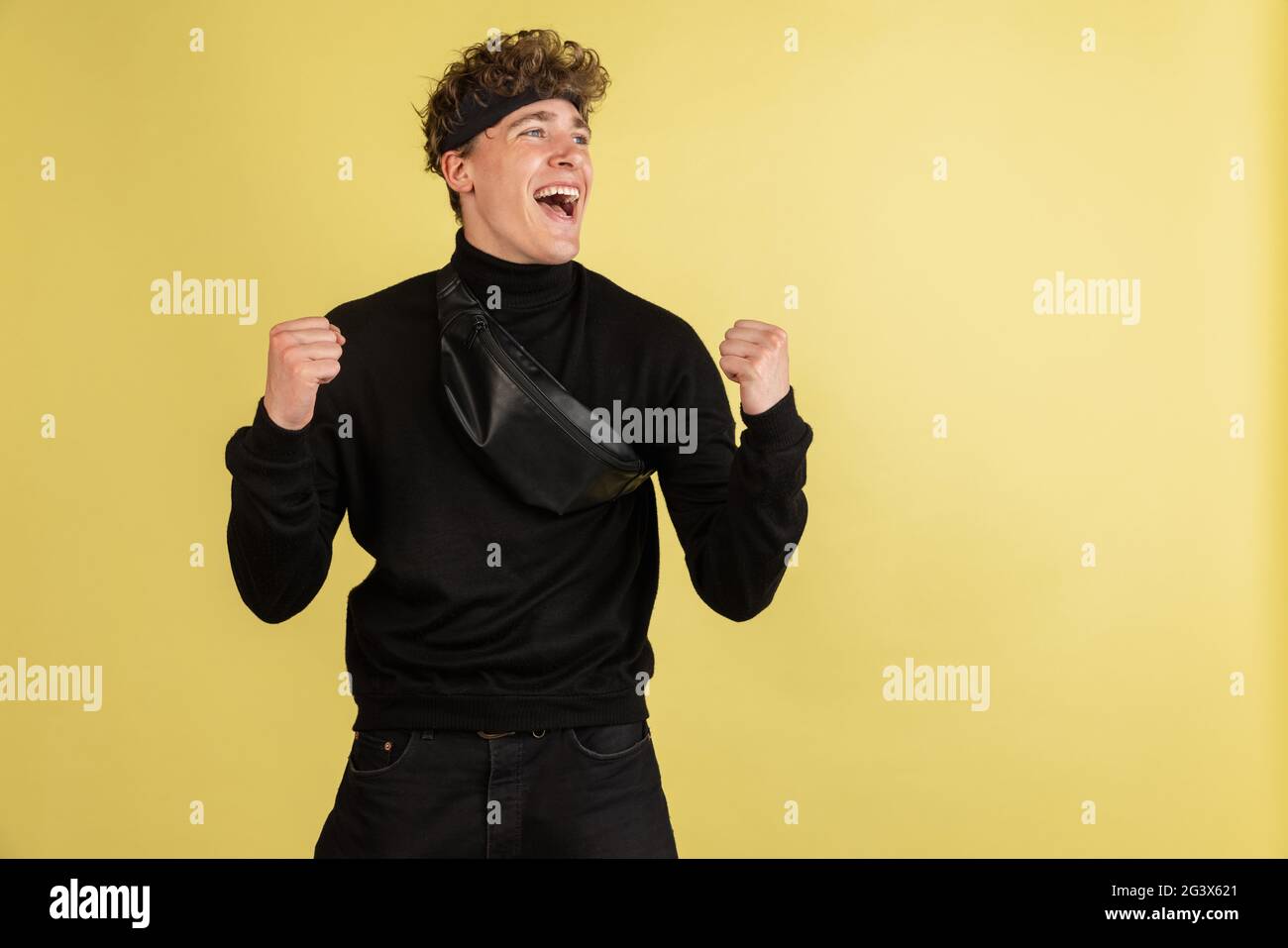 I won. Winning success happy man celebrating being a winner. Dynamic ...