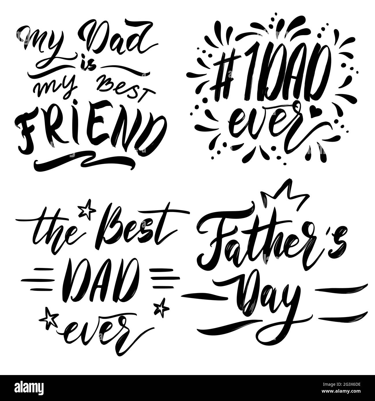 Happy fathers day lettering ribbon hi-res stock photography and images ...