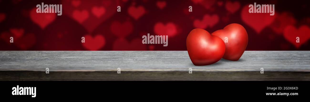 Happy Valentine's Day. Heart shaped symbol of love Stock Photo - Alamy