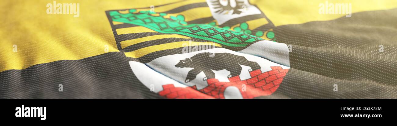 Saxonia flag hi-res stock photography and images - Alamy