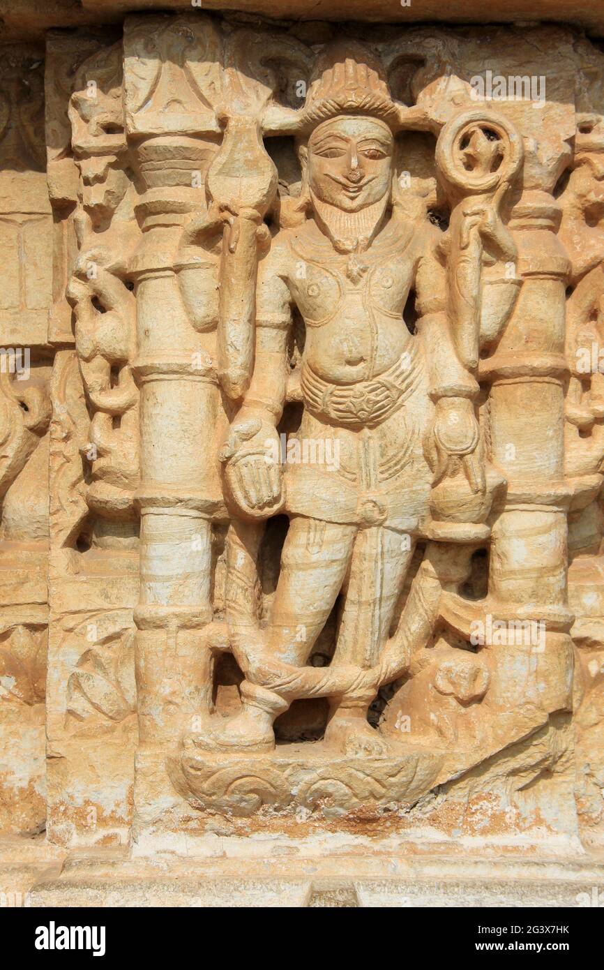 Sculpture on Wall Panel Stock Photo - Alamy