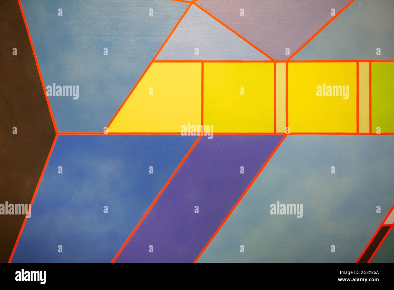Geometric shape artwork painting pastel hi-res stock photography and ...