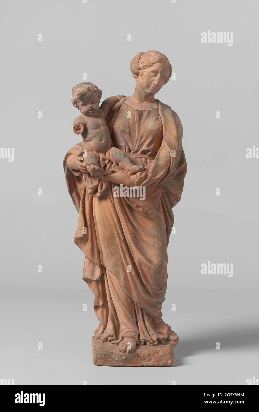 Maria with child. Standing maria with child, from terracotta. The right ...