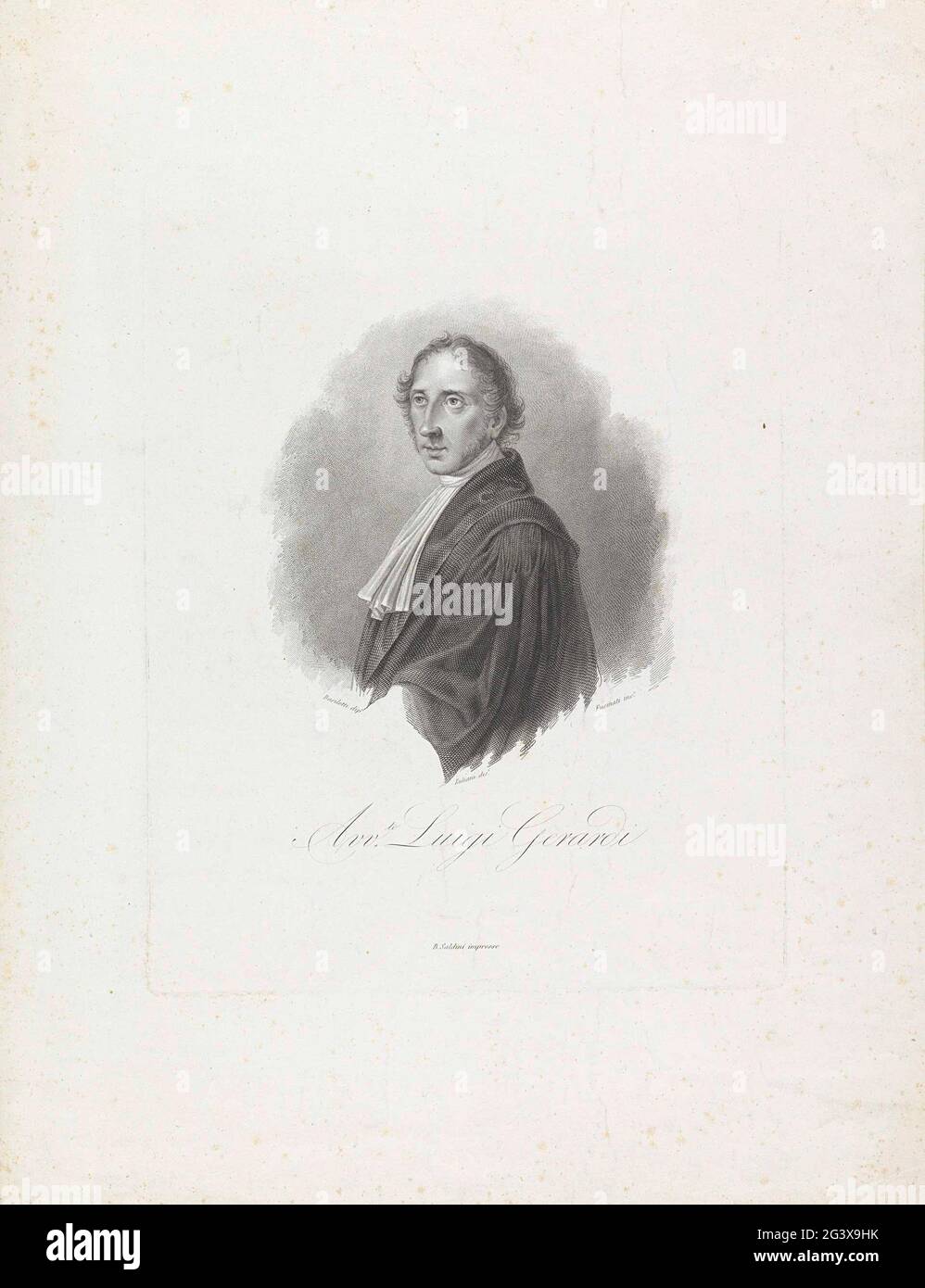 Portrait of Luigi Gerardi Stock Photo - Alamy