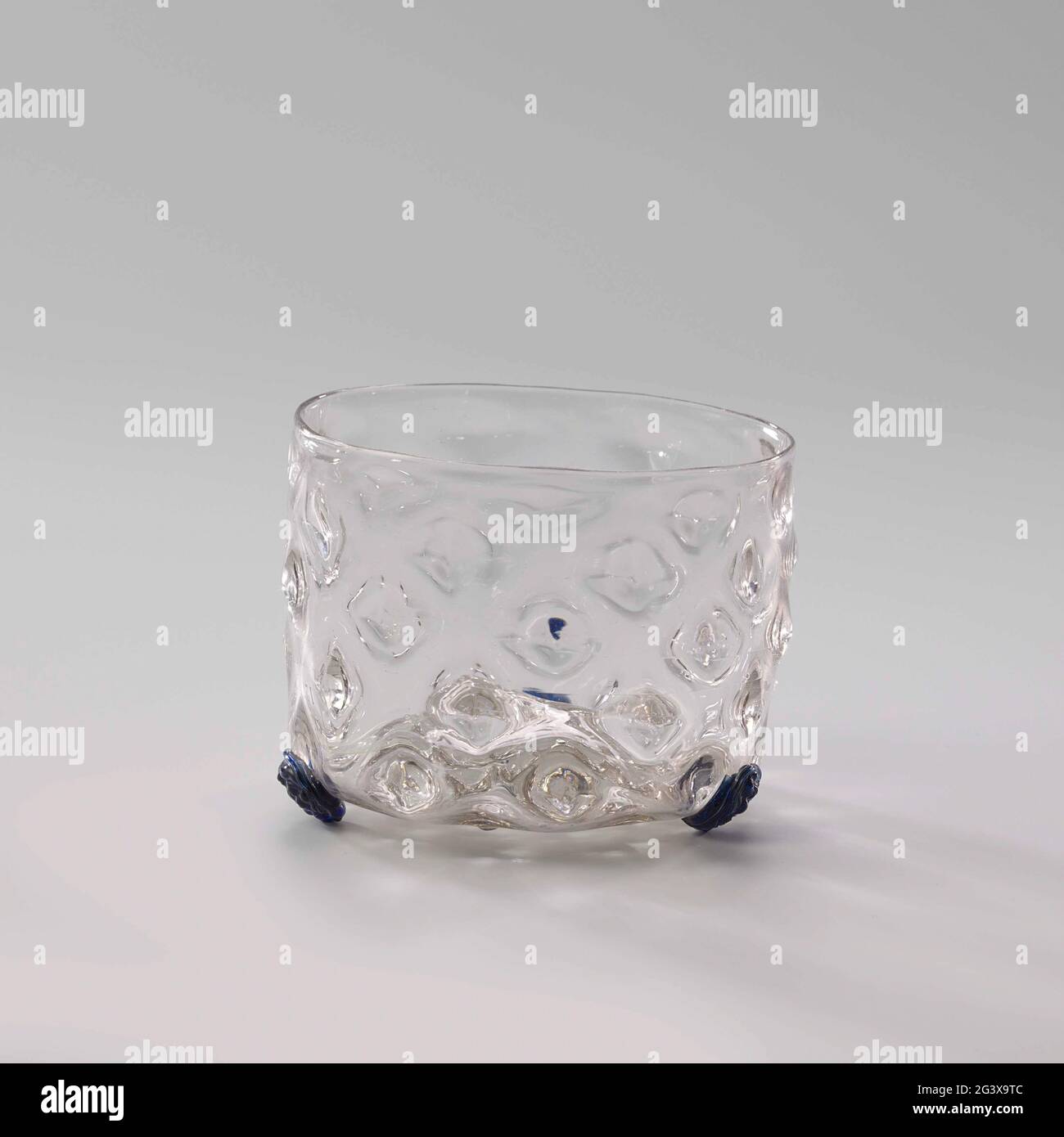 Knob cup on paws. Small knob cup with inserted bottom. Cylindrical body ...