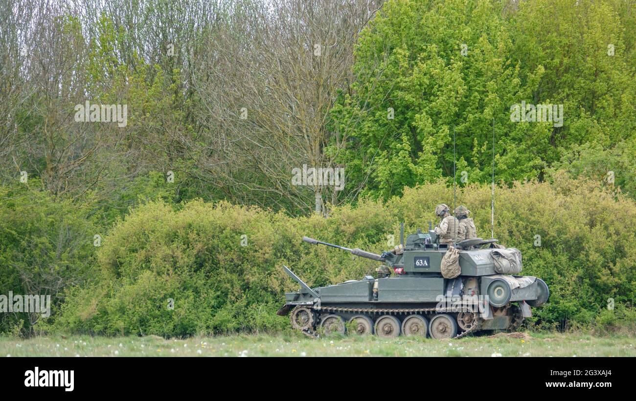 british army FV107 Scimitar armoured tracked military reconnaissance ...