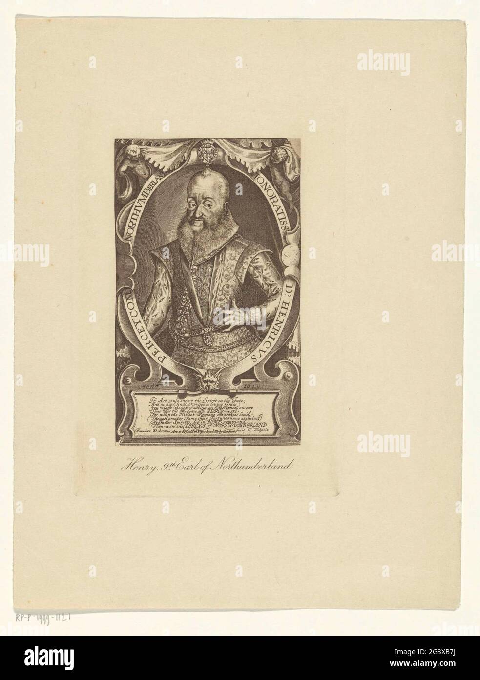 Portrait of Henry Percy, 9th Earl or Northumberland. Portrait of Henry ...