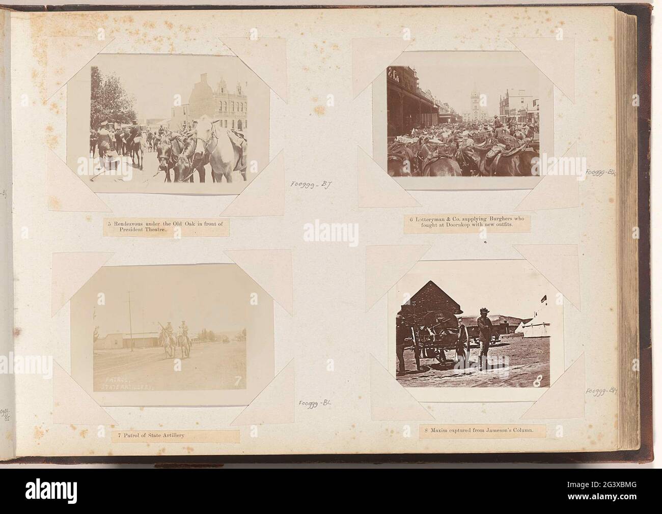 Men standing at a maximum machine gun liked to the column of Jameson; 8 ...