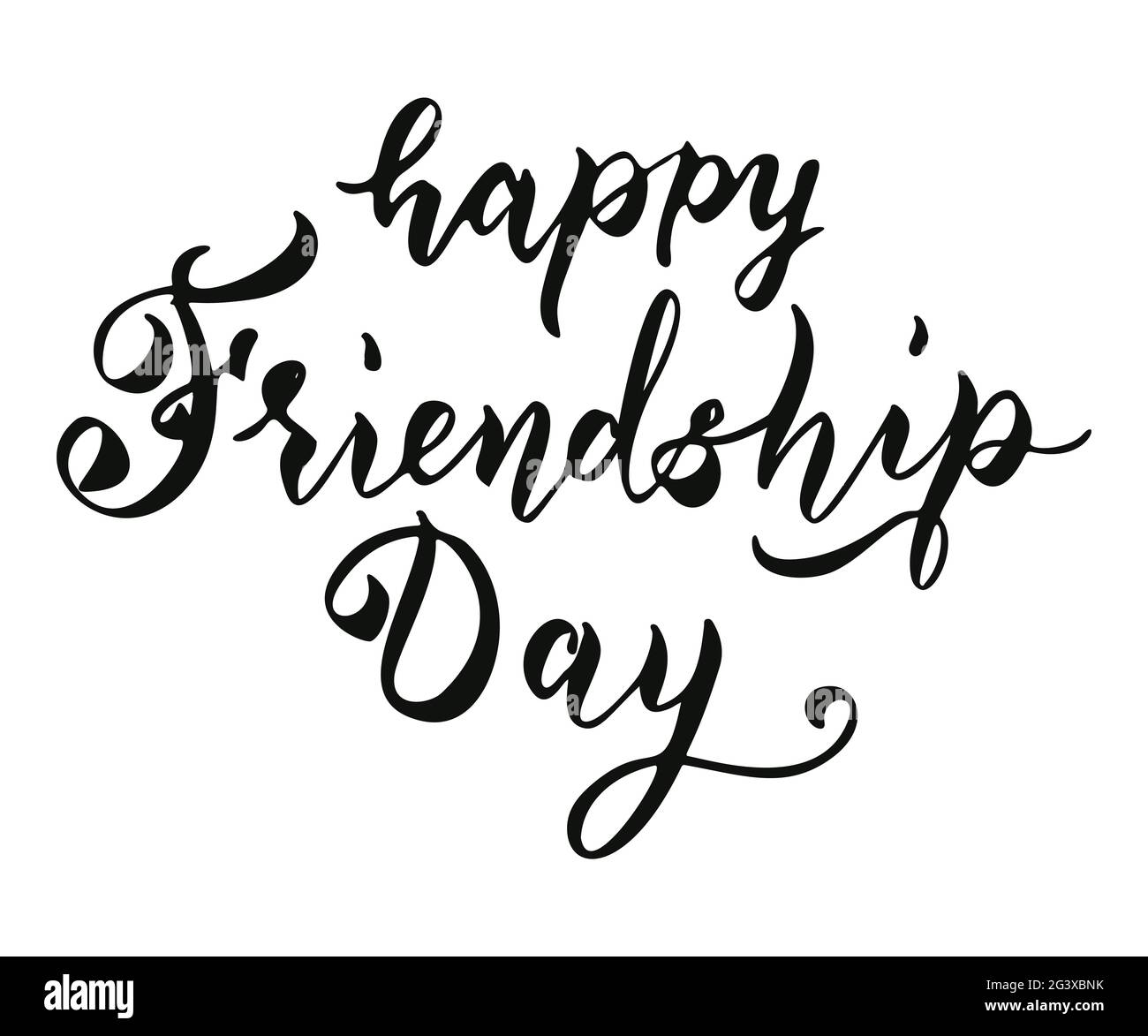 Best friend lettering poster Stock Vector Images - Alamy