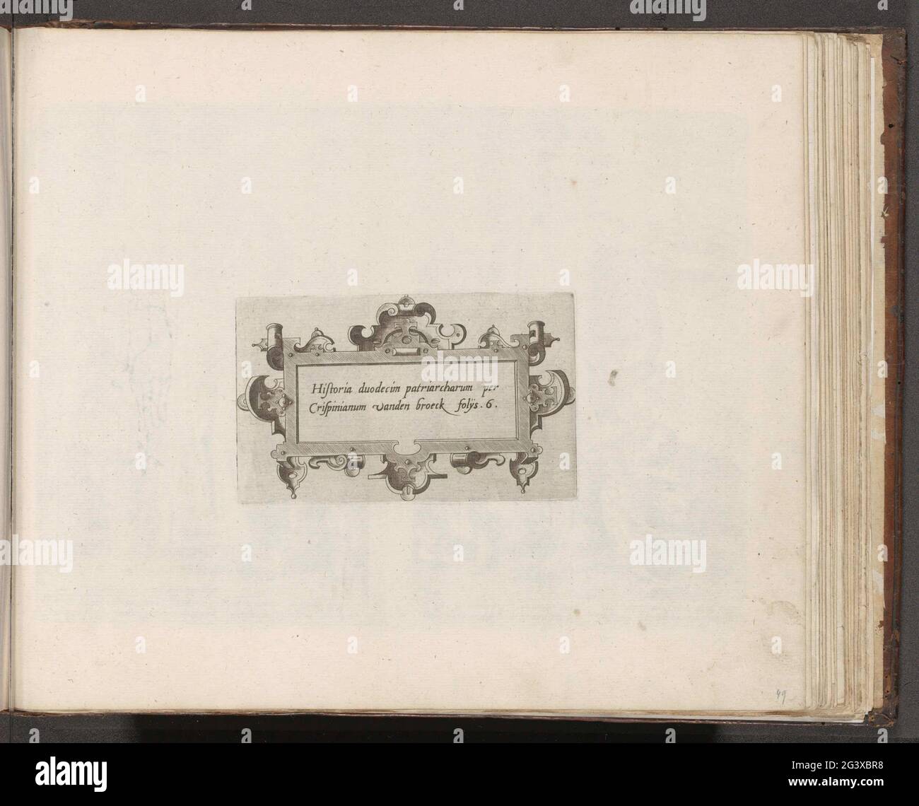 Cartouche with rollerwork; The twelve tribal fathers of Israel ...