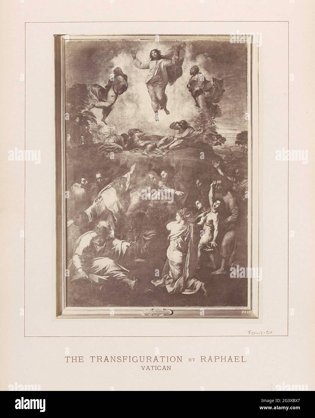 Photo production of a painting by Rafaël, presenting the ...