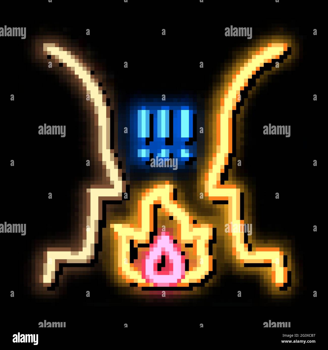 interracial conflict neon glow icon illustration Stock Vector Image ...
